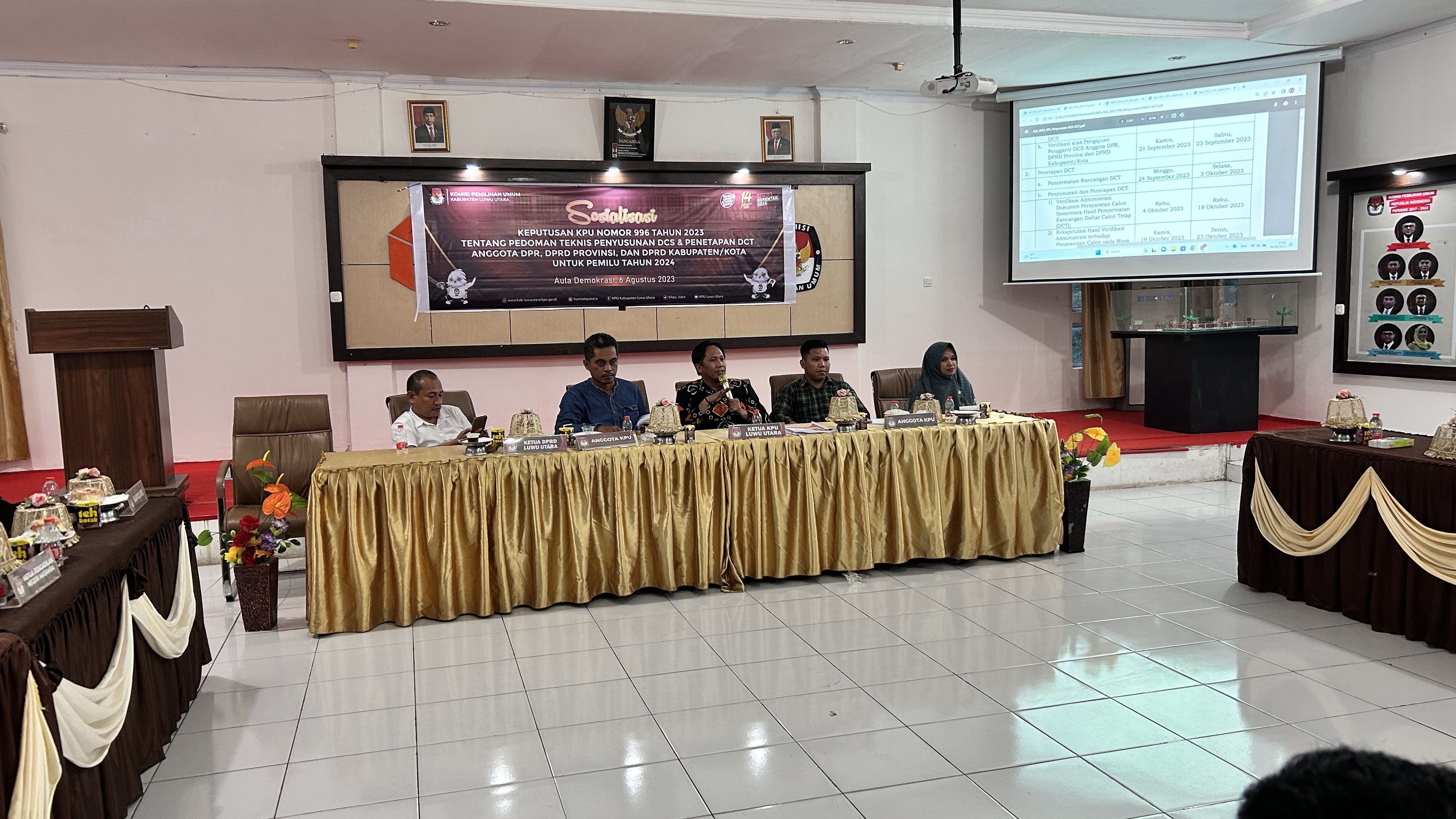 KPU KAB-LUWUUTARA - Sosialisasi Keputusan KPU Nomor 996 Tahun 2023, Tentang Pedoman Teknis ...